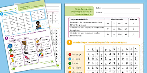 Grille d'évaluation des compétences en phonologie maternelle