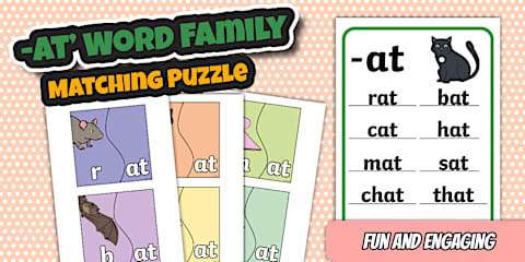 At the Farm CVC Word Learning Mat Template
