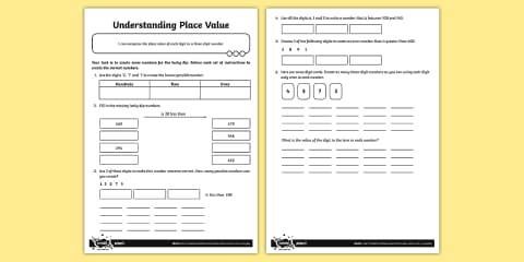 Year 3 Recognise the Place Value in 3-Digit Numbers Skill Safari ...