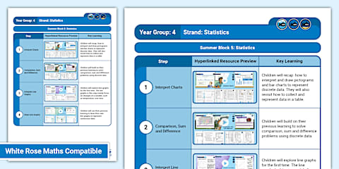 Year 3 Statistics Diving into Mastery Maths Overview