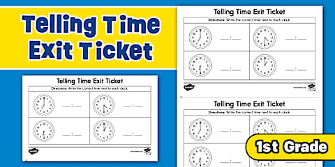 First Grade Understanding the Equal Sign Exit Ticket