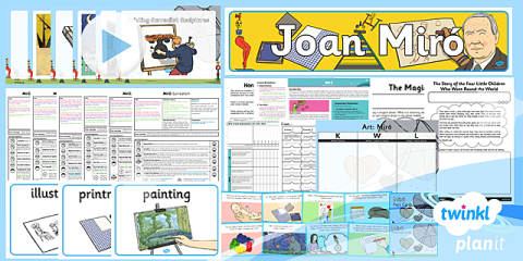 KS1 Joan Miró Themed Sculpture Art Activity