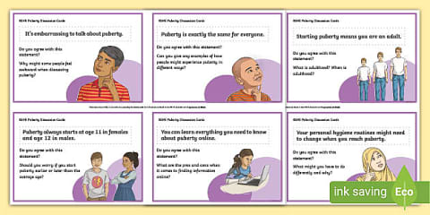 Puberty Changes Worksheet