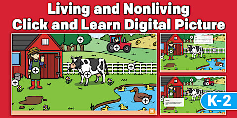 Living and Non-living Things Matching Interactive Game