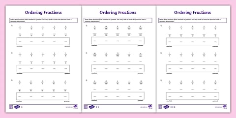 Put Fractions on a Number Line Activity | Math Resources