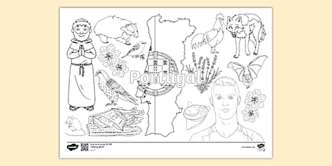 KS1 Portugal Word Search - Twinkl