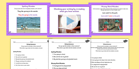 Writing Editing Stations Display Pack