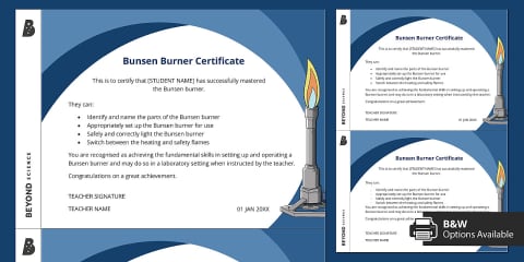 Setting up a Bunsen Burner Sequencing Activity