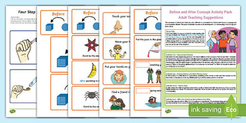 Fill In The Sentence Using 'Before' And 'After' Activity