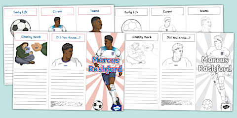 EYFS All About Marcus Rashford PowerPoint - Twinkl