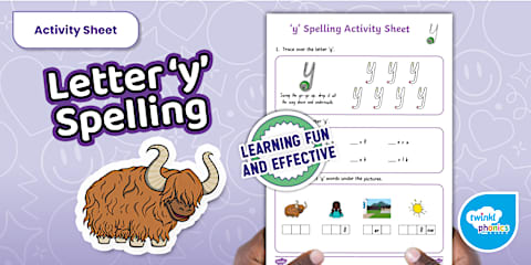 Letter 'l' Spelling Activity Sheet