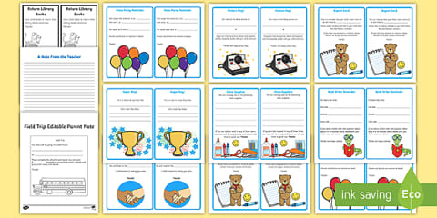 Happy Hello! Send-Home Notes of Positivity - Star Student
