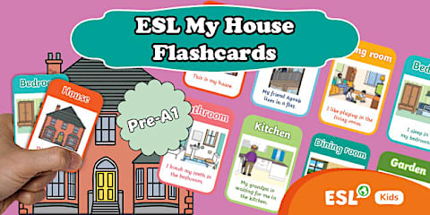 ESL House and Home Word Mat [Kindergarten, Pre-A1]