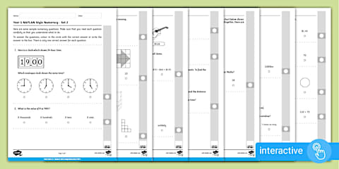 NAPLAN-Style Numeracy Example Tests - Maths Revision
