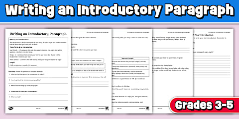 Paragraph Rules Poster for 3rd-5th Grade