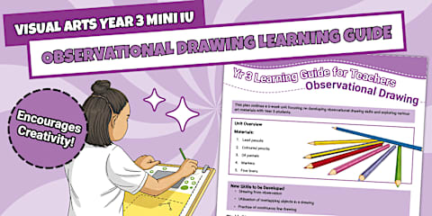 Yr 3 Learning Guide Observational Drawing for Teachers