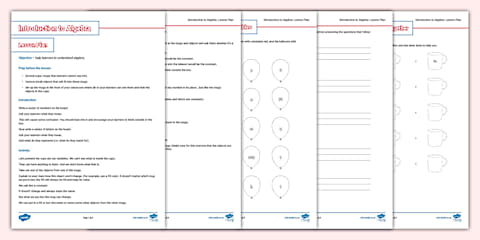 Grade 7 Maths - Term 1 - Introduction to Algebra – A Lesson Plan ...