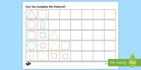 Create your own pattern Worksheet | Teaching Resources