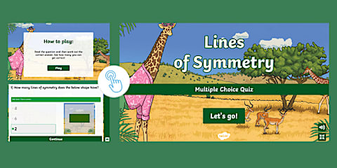 Retrieval Practice: Lines of Symmetry Maths Interactive Quiz