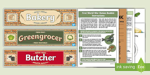 Rationing in the Second World War Activity Sheet