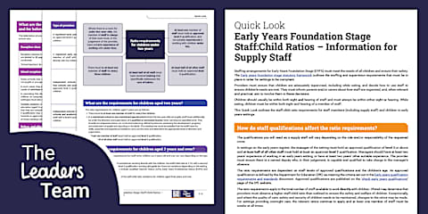 Staff Child Ratio EYFS Calculator / Nursery Ratio Calculator