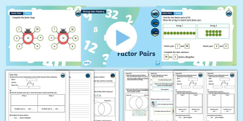Year 4 Diving into Mastery: Step 2 Use Factor Pairs Teaching Pack