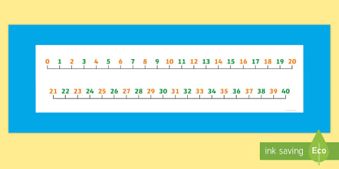 0-30 Number Line Display Banner