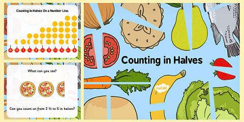 Counting In Halves Number Line