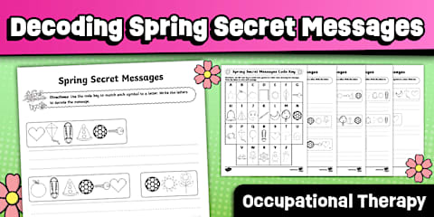 Spring Spot the Difference Visual Perception Activity Sheets for ...