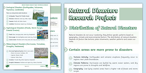 Natural Disasters Leaflet Template