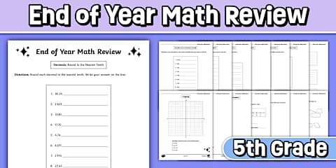 Fifth Grade Summer Math Multiplicative Patterns Worksheet