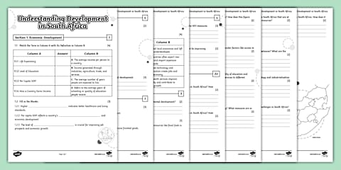 Grade 9 Social Sciences - Geography Term 1 Assessment