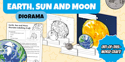 First There Was Day Earth, Moon and Sun Model Activity
