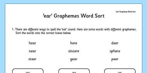 'eer' saying /ear/ Lesson Pack - Level 6 Week 13 Lesson 3