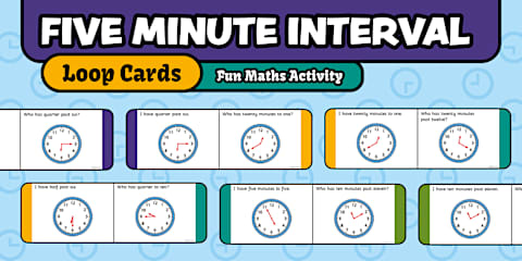 5-Minute Intervals Activity Sheet