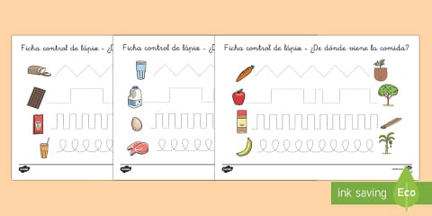 Guía de trabajo: ¿De dónde viene lo que comemos?
