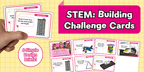 Magnetic Tile Challenge Cards