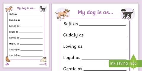 Writing Prompt: Stretch the Dog Sentence