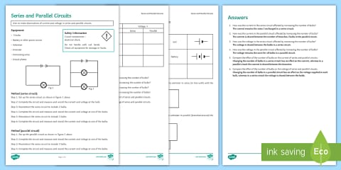 Electrical Circuits Worksheet