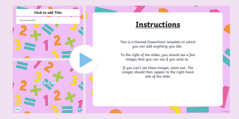Maths Background for PowerPoint