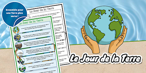 Bricolage d'écriture 3D pour le Jour de la Terre