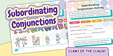 FANBOYS Coordinating Conjunctions Poster