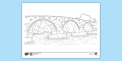 Thames Colouring Page