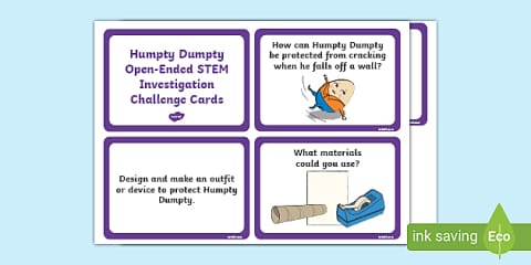 Humpty Dumpty STEM Activities Junior Classes
