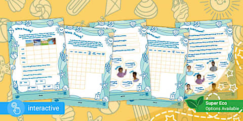 Summer Holiday Fun Logic Puzzle - All Difficulty Levels