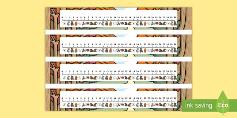 0-10 Number Line (Bears)