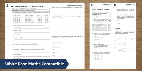 Standard Index Form - Teaching Bundle