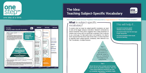 Tier 3 Vocabulary Word Display Posters