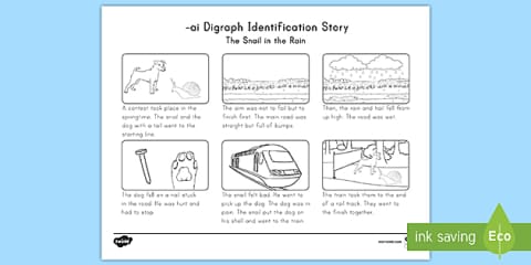 -ai Digraph Read and Write Worksheet