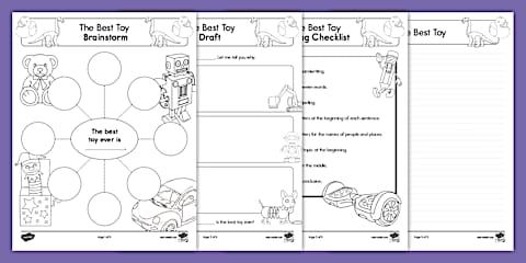 My Favorite Toy Draw and Write Worksheet